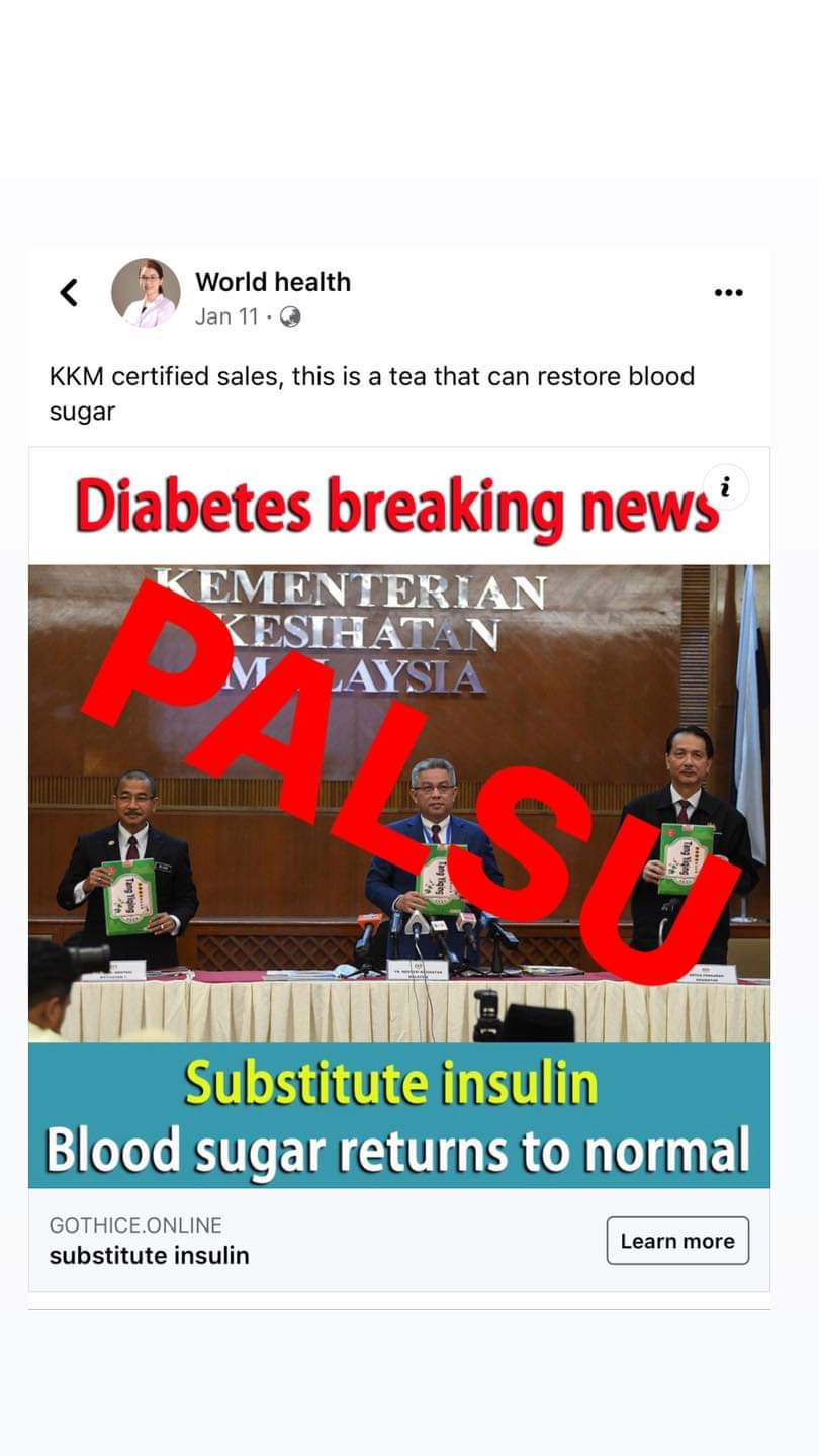 KKM tidak pernah perakui produk ganti ubat rawat diabetes | Edisi 9