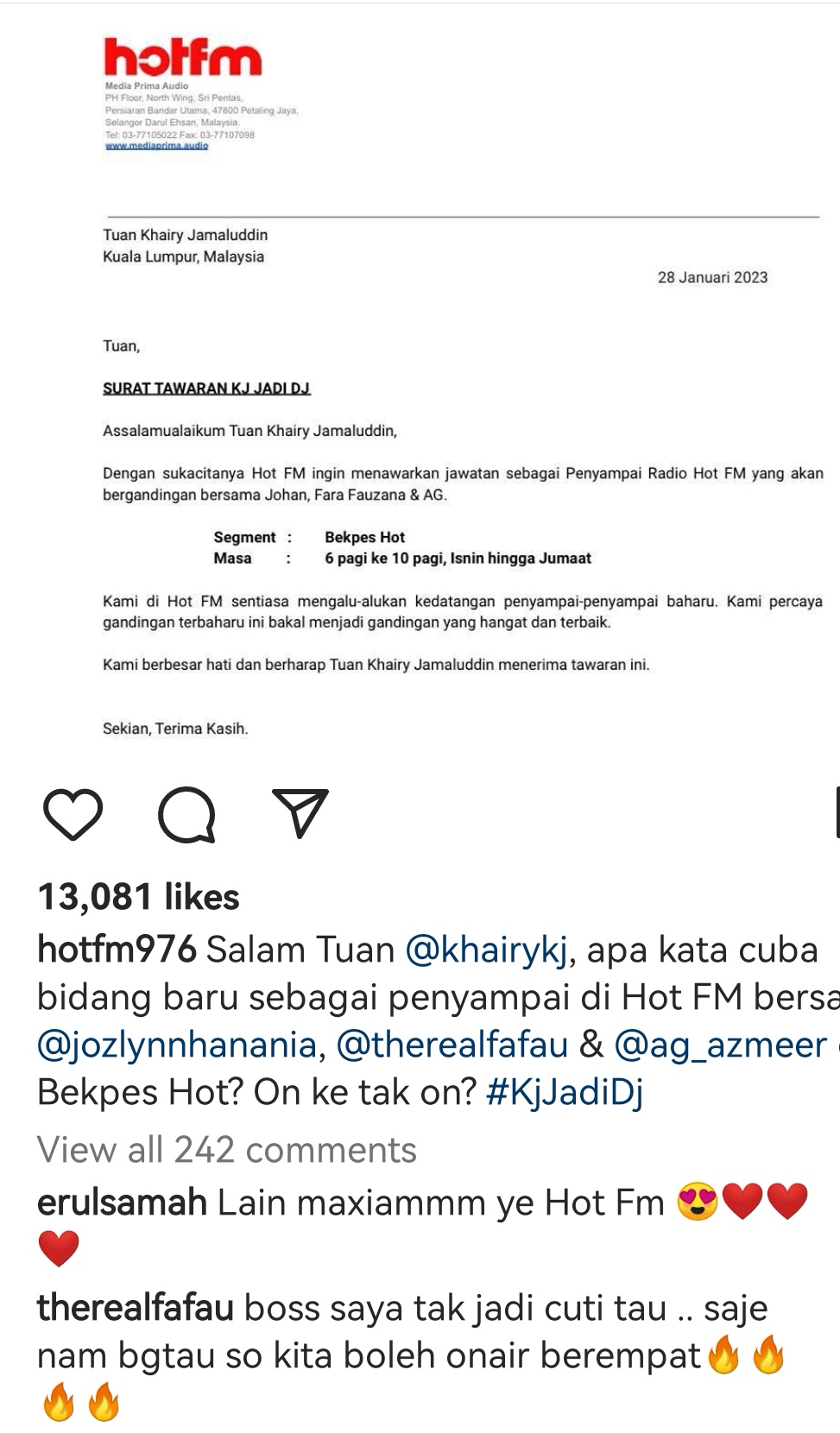 KJ makin laku, Hot FM lamar jadi penyampai radio | Edisi 9